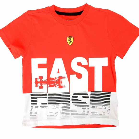 Scuderia Ferrari | Shirts & Tops | Scuderia Ferrari Boy Fast Ss Red ...